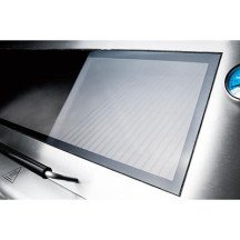 Plancha Acero Sobremesa Ranurada 80 Eléctrica con Tapa Trifásica Stalgast